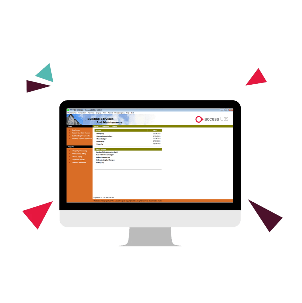 Access UBS, Accounting, Inventory, Payroll, BSM, POS Software